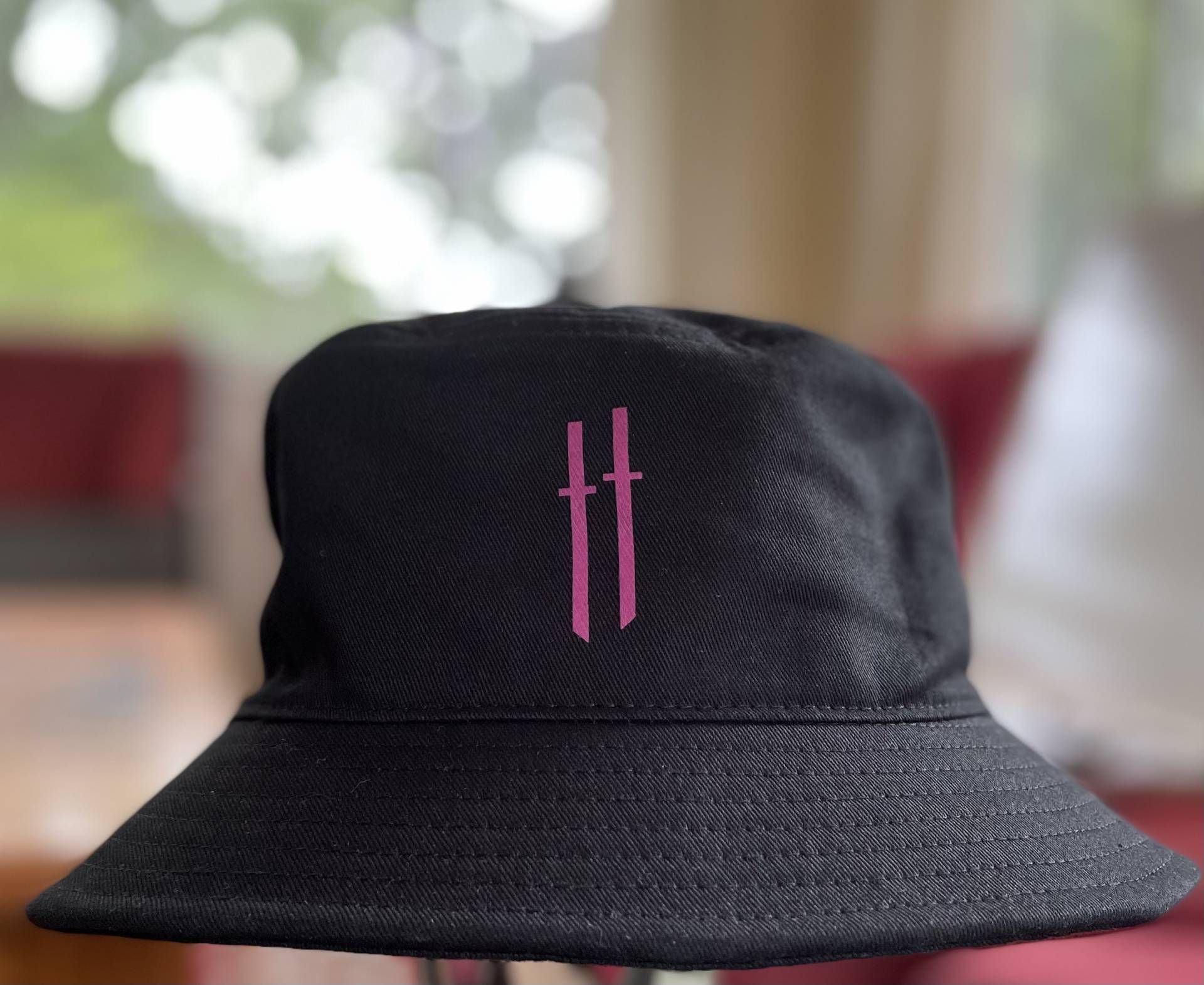 battles bucket - pink swords - BUILT FOR BATTLES